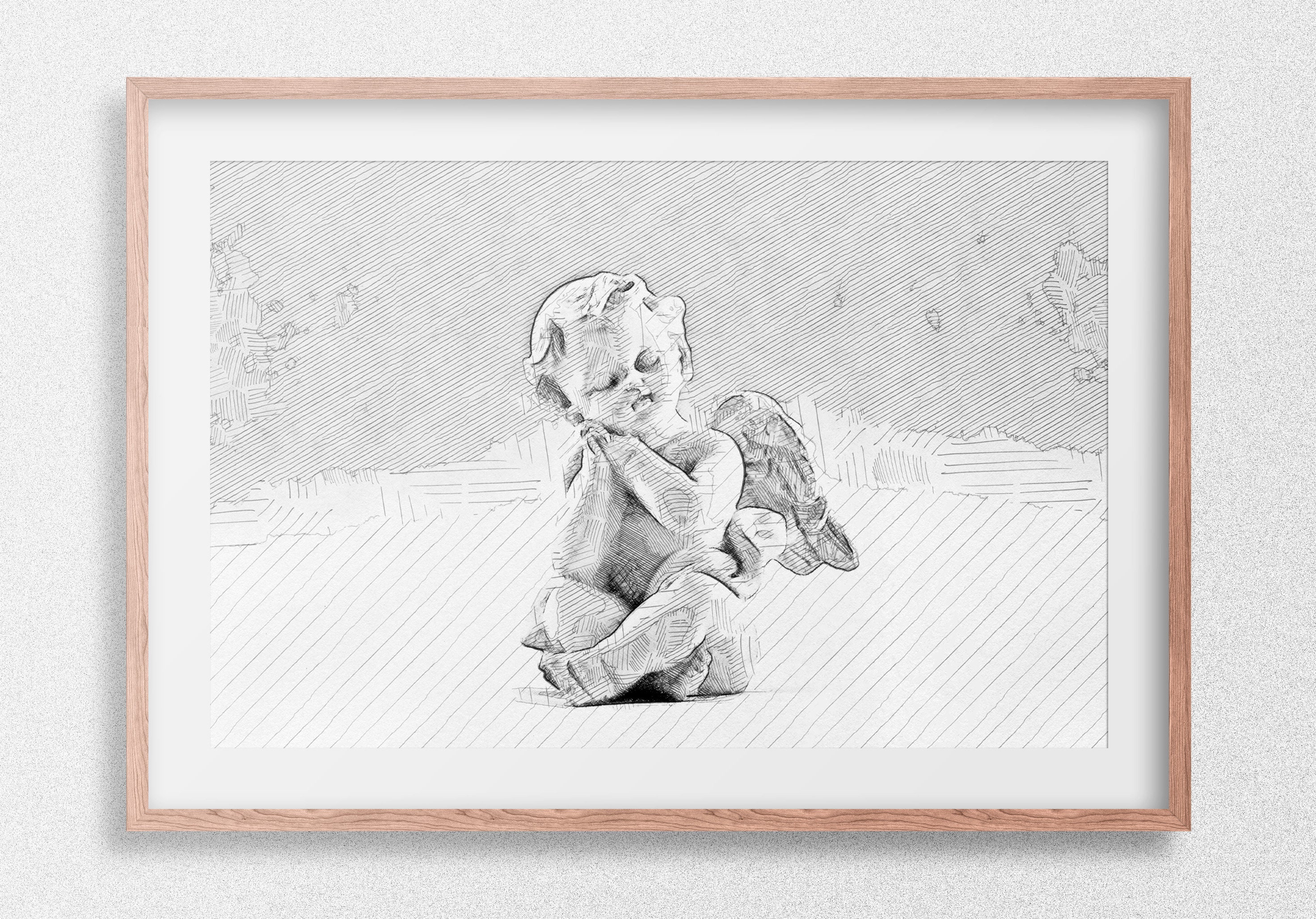 Pencil Sketches Of Baby Angels