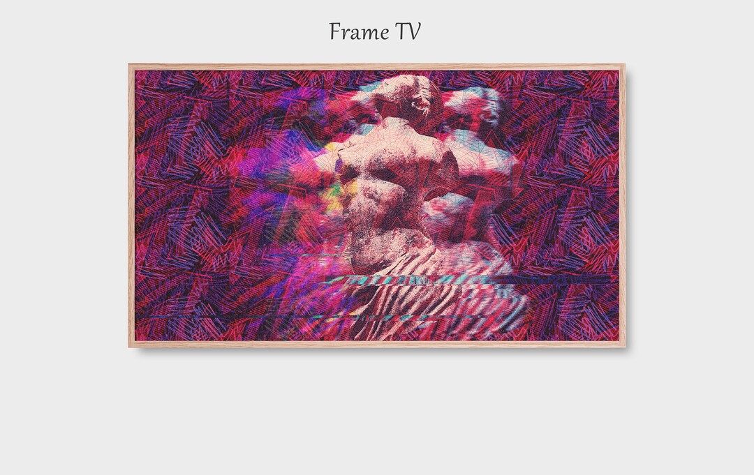 Abstract Statue Glitch Artwork for the Frame TV Art. or for Digital ...