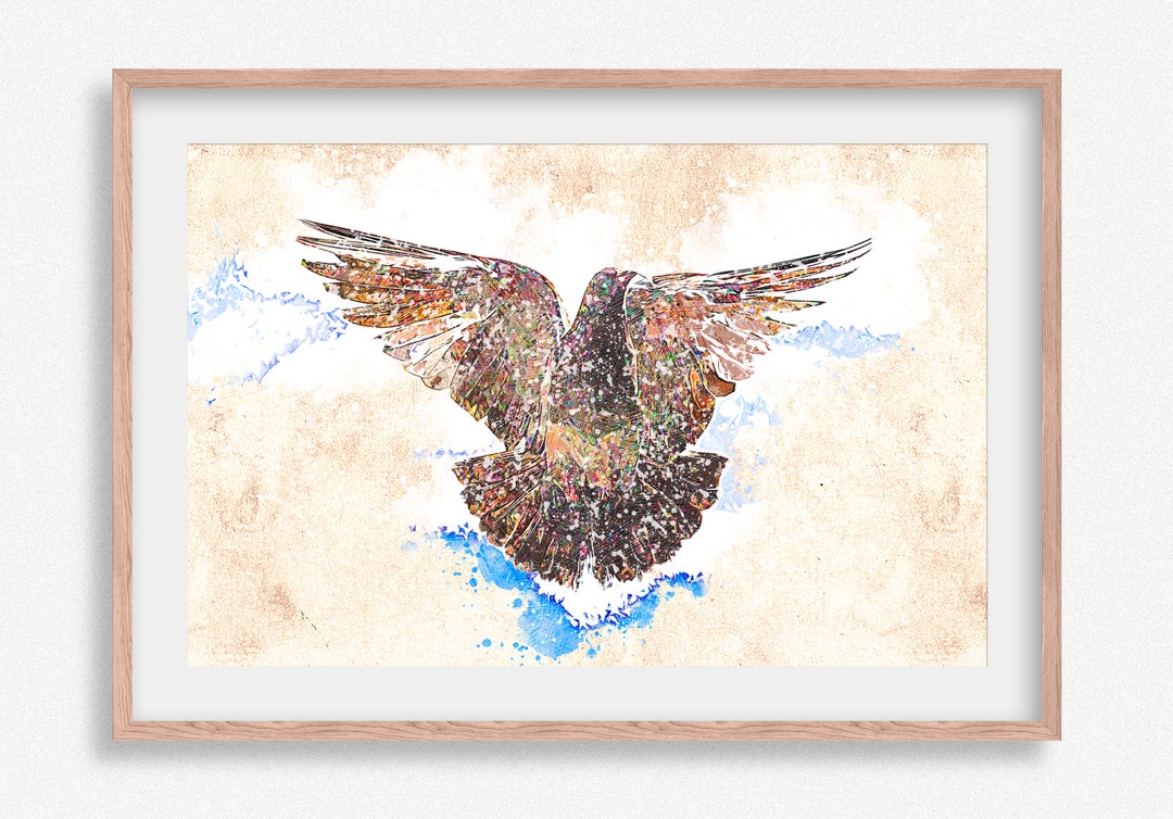 Bird Wings Spread | Printable Wall Art | Digital Artwork | Digital ...
