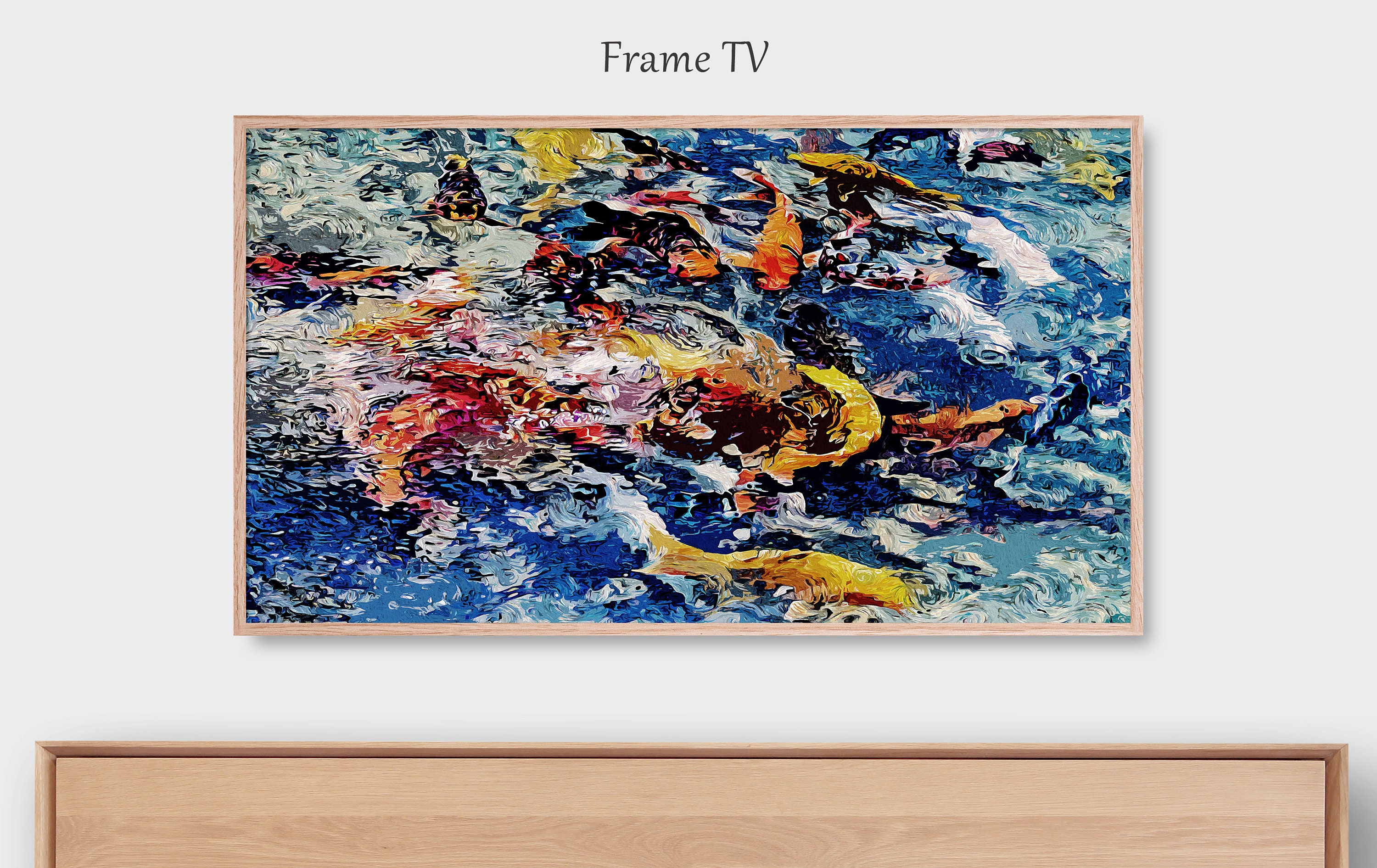 Frame TV Art. – Colorful Fish. Koi Fish. Pond. Smart TV Art | 4K ...