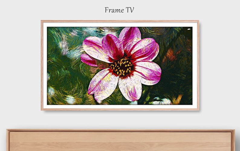 Pink Daisy up Close for the Frame TV. Digital Print. Digital Download ...