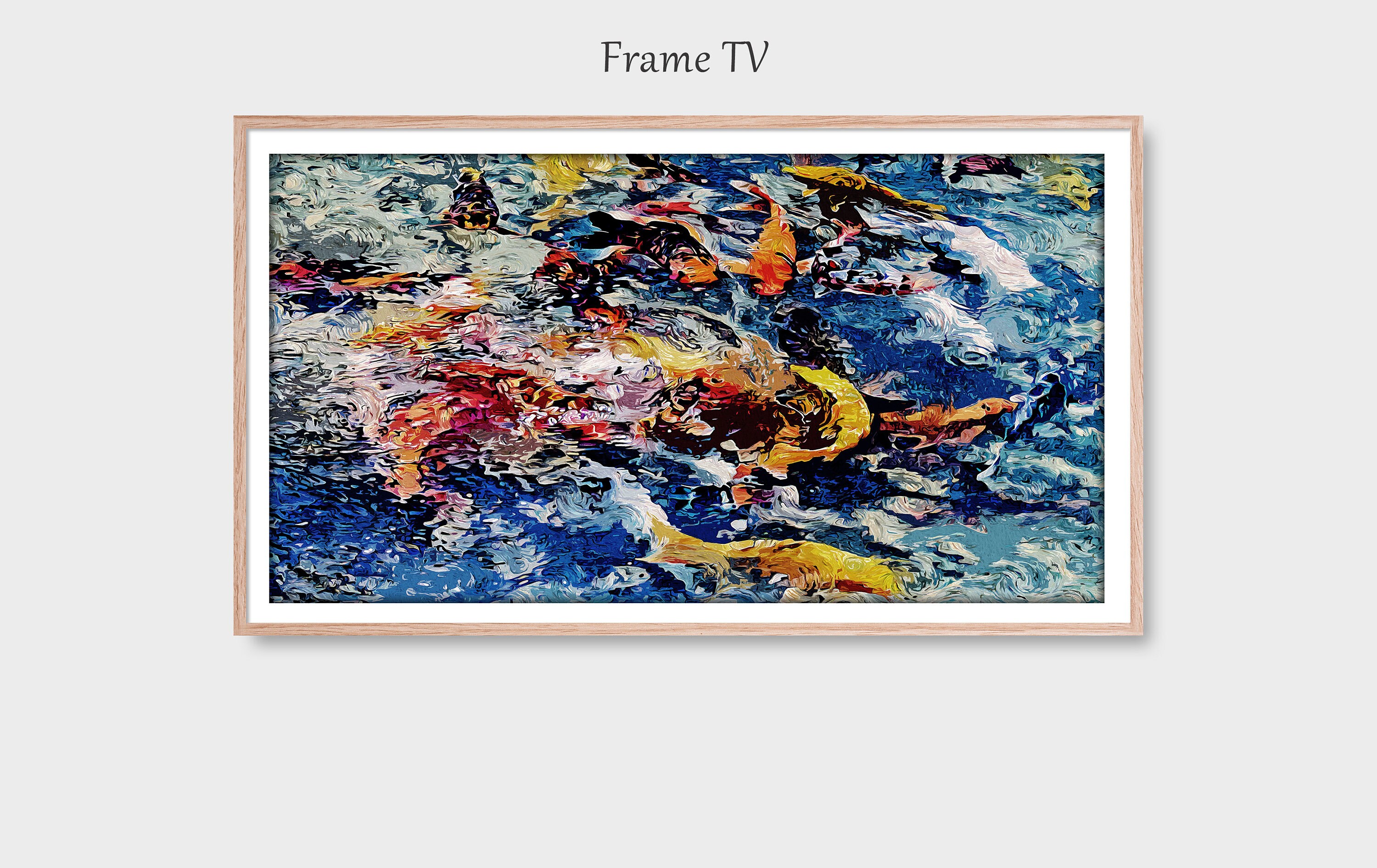 Frame TV Art. – Colorful Fish. Koi Fish. Pond. Smart TV Art | 4K ...