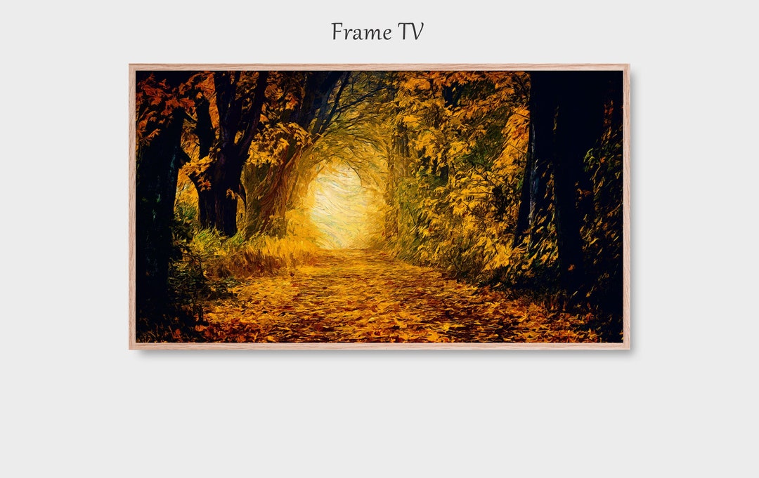 Fall Art for the Frame TV. Tree Tunnel With Fall Colors Smart TV Art ...