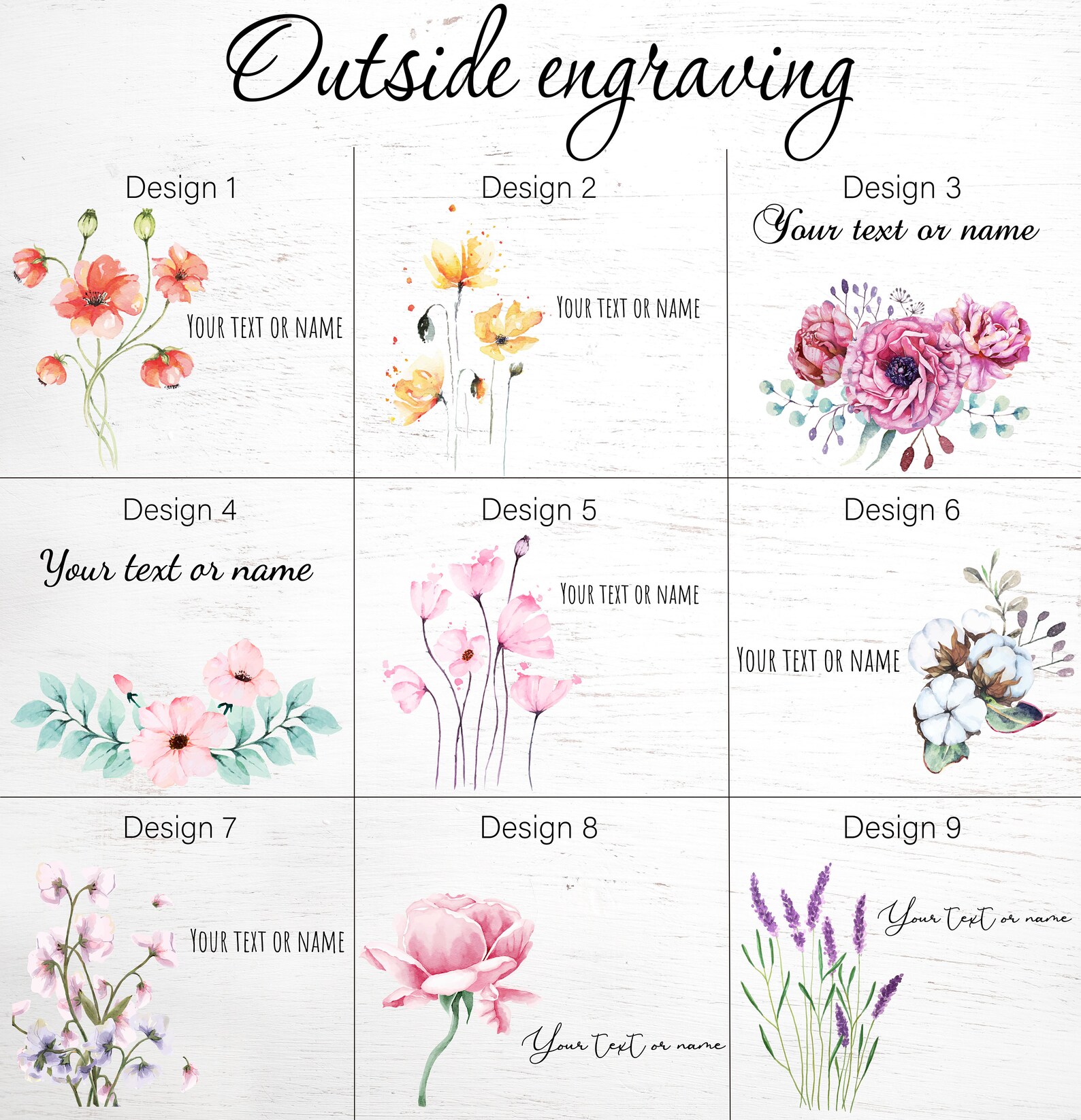 Flowers Gift Box Personalized Wooden Box Keepsake Box - Etsy