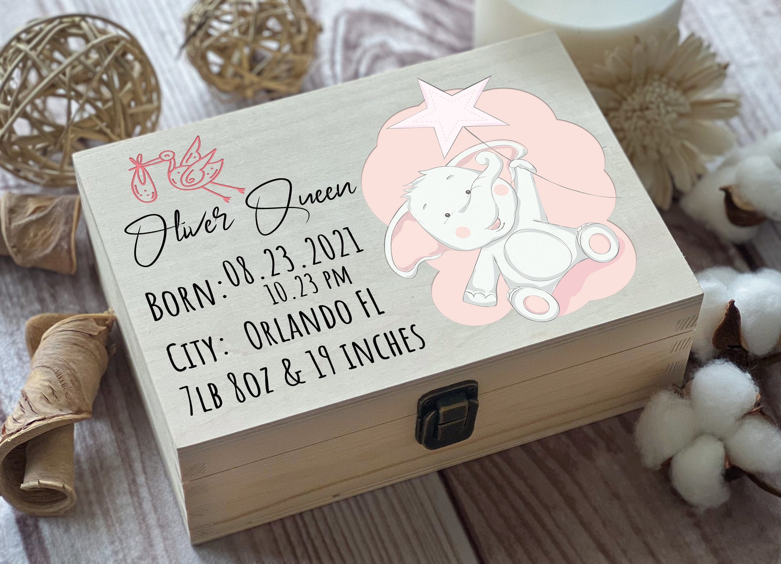 Newborn Baby Box Box Personalized Wooden New Mom Gift New - Etsy