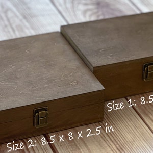 Personalized Wooden Keepsake Box, Anniversary Gift, Engraved Memory Box ...