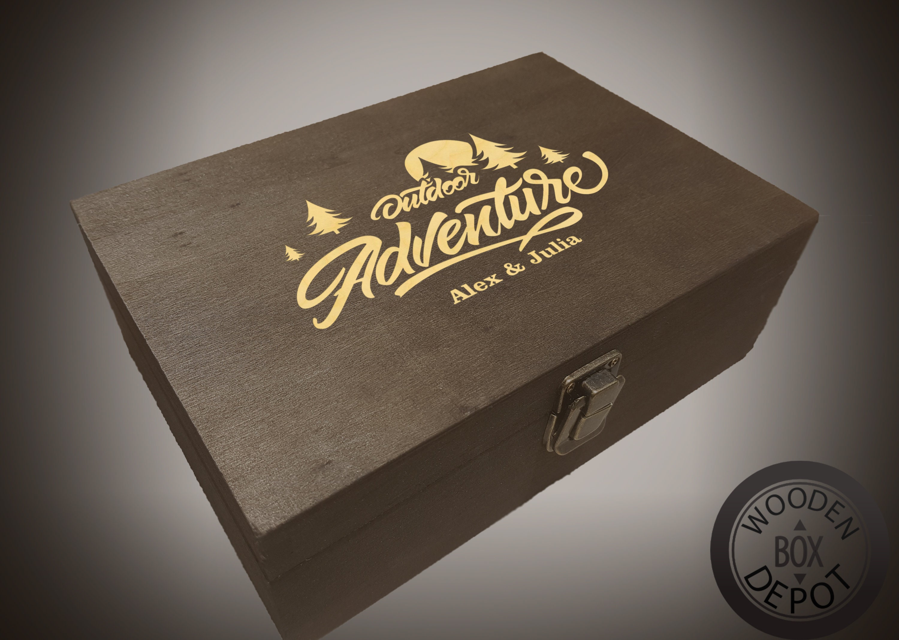 Outdoor Adventure Personalized Wooden Box Keepsake Box | Etsy