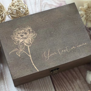 Rose, Custom Box, Keepsake Box, Mothers Day Box, Memory Box, Women Box ...