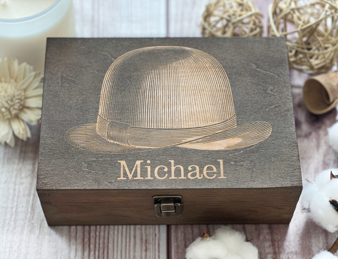 Laser Engraved Custom Wooden Box: Personalized Keepsake Memory Box - Etsy
