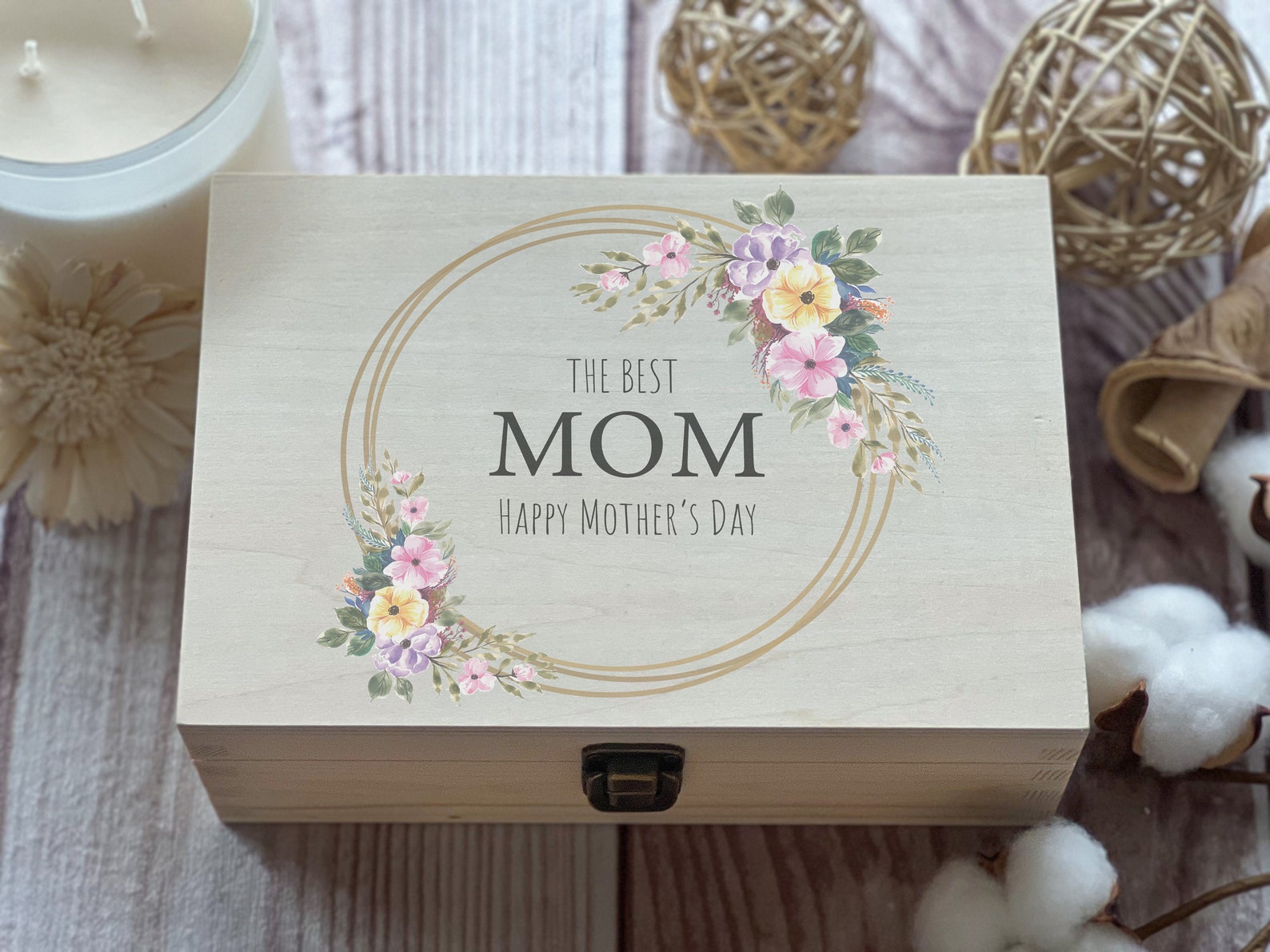 The Best Mom Happy Mothers Day Memory Box Gift for Mom - Etsy
