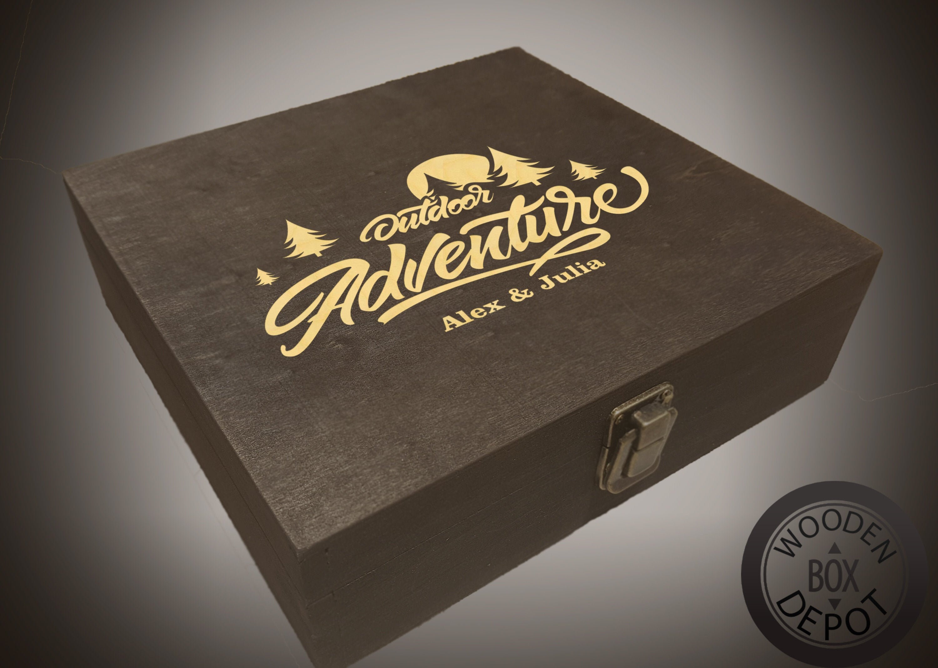 Outdoor Adventure Personalized Wooden Box Keepsake Box | Etsy