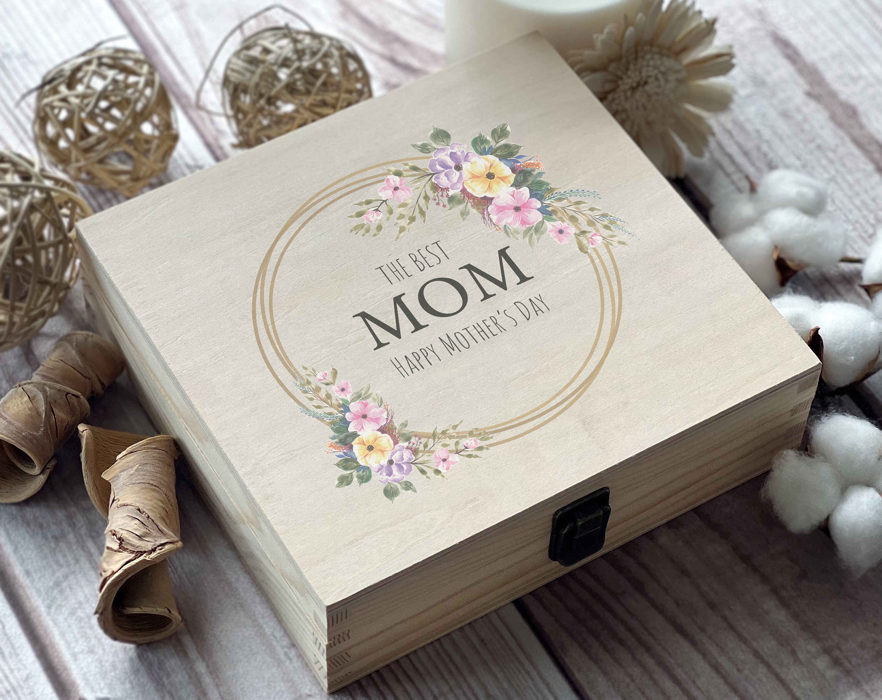 The Best Mom Happy Mothers Day Memory Box Gift for Mom - Etsy