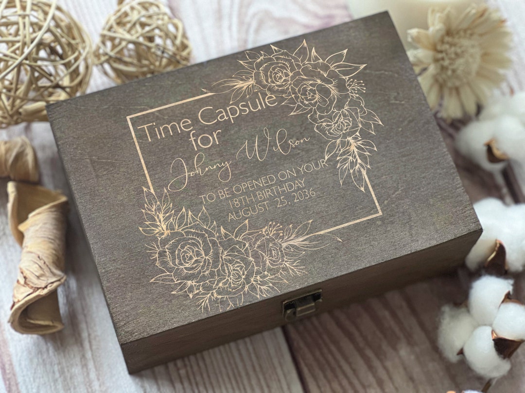 Engraved Keepsake Box: Personalized 1st Birthday Time Capsule - Etsy