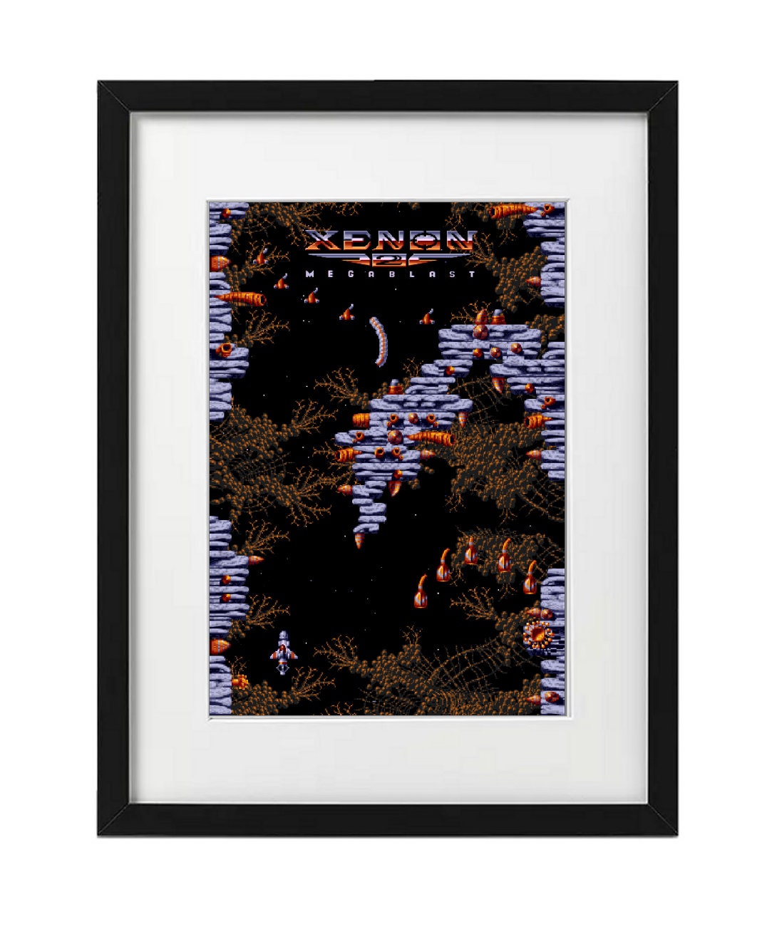 Xenon II Retro Video Games Poster, A3 Size (16.5x11.7in). Wall Art ...