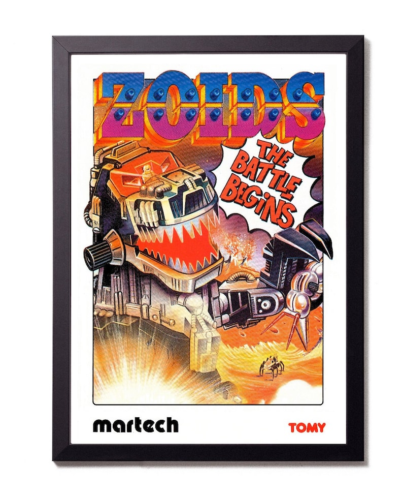Zoids the Battle Begins Retro Video Game Poster, A3 Size (16.5x11.7in ...