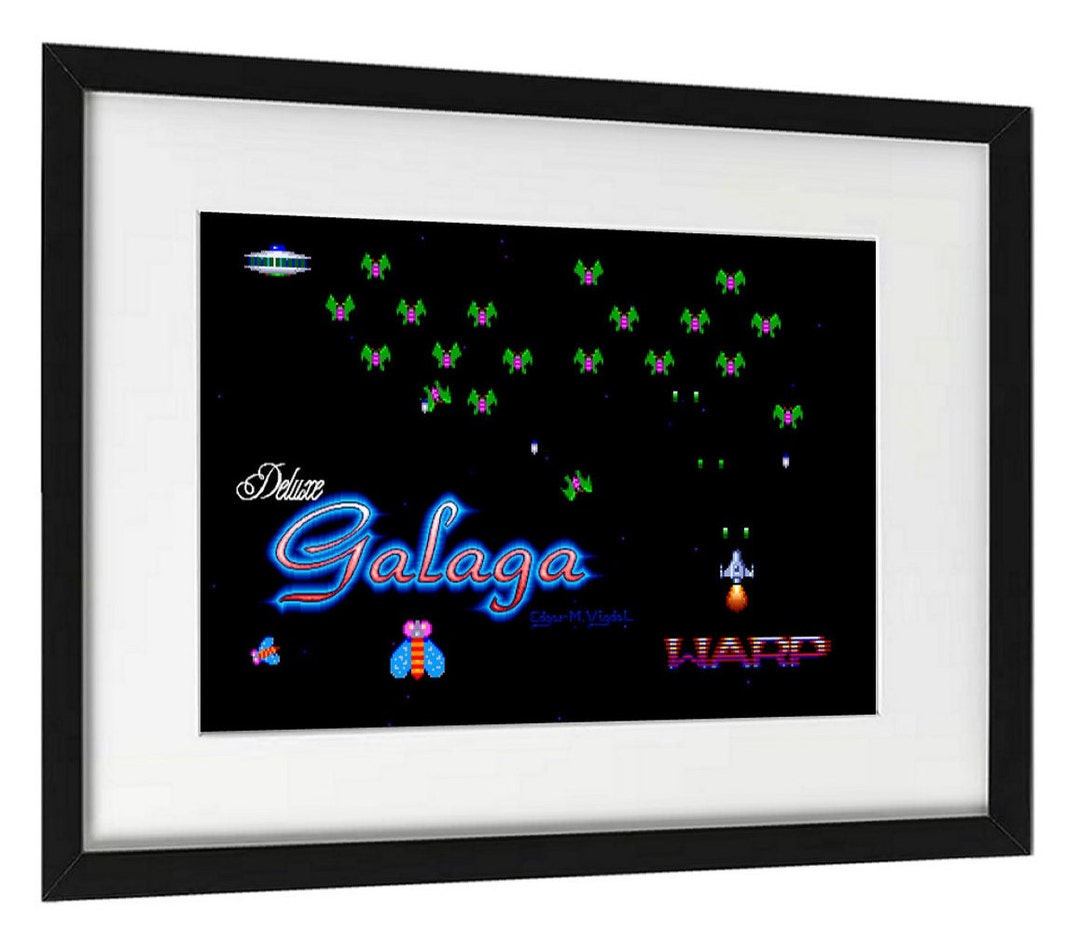 Deluxe Galaga Amiga Game Poster A3 Size 16.5x11.7in. Retro - Etsy