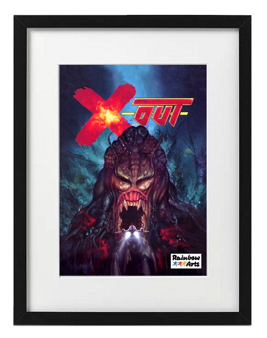 Amiga Game X-out, A3 Size Poster Print (16.5x11.7in). Retro Gaming Wall ...