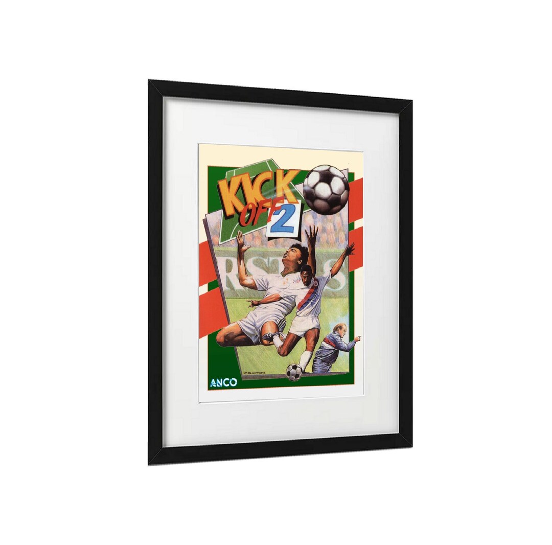 Kick off 2 Amiga Game Poster. A3 Size 16.5x11.7in. Retro Gaming Wall ...