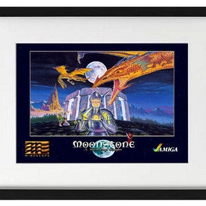 Moonstone Amiga Game Poster, A3 Size (16.5x11.7in) Print. Retro Gaming ...