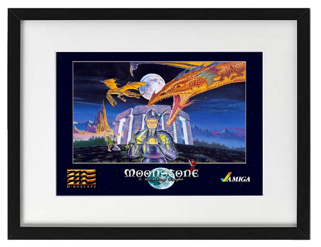Moonstone Amiga Game Poster, A3 Size (16.5x11.7in) Print. Retro Gaming ...