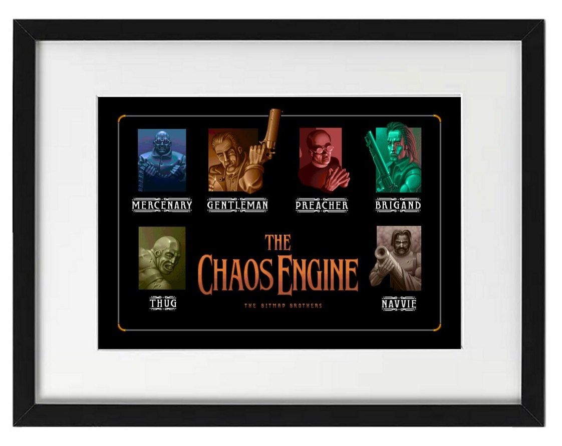 The Chaos Engine Amiga Poster, Retro Gaming Wall Art (A3 Size) - Etsy UK