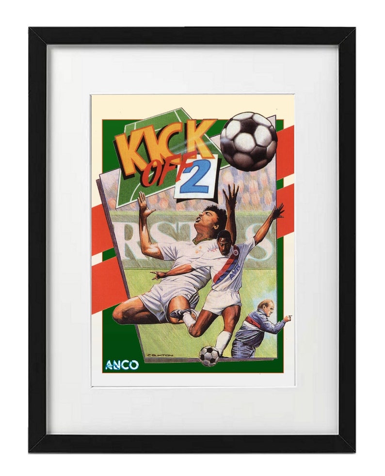 Kick off 2 Amiga Game Poster. A3 Size 16.5x11.7in. Retro Gaming Wall ...