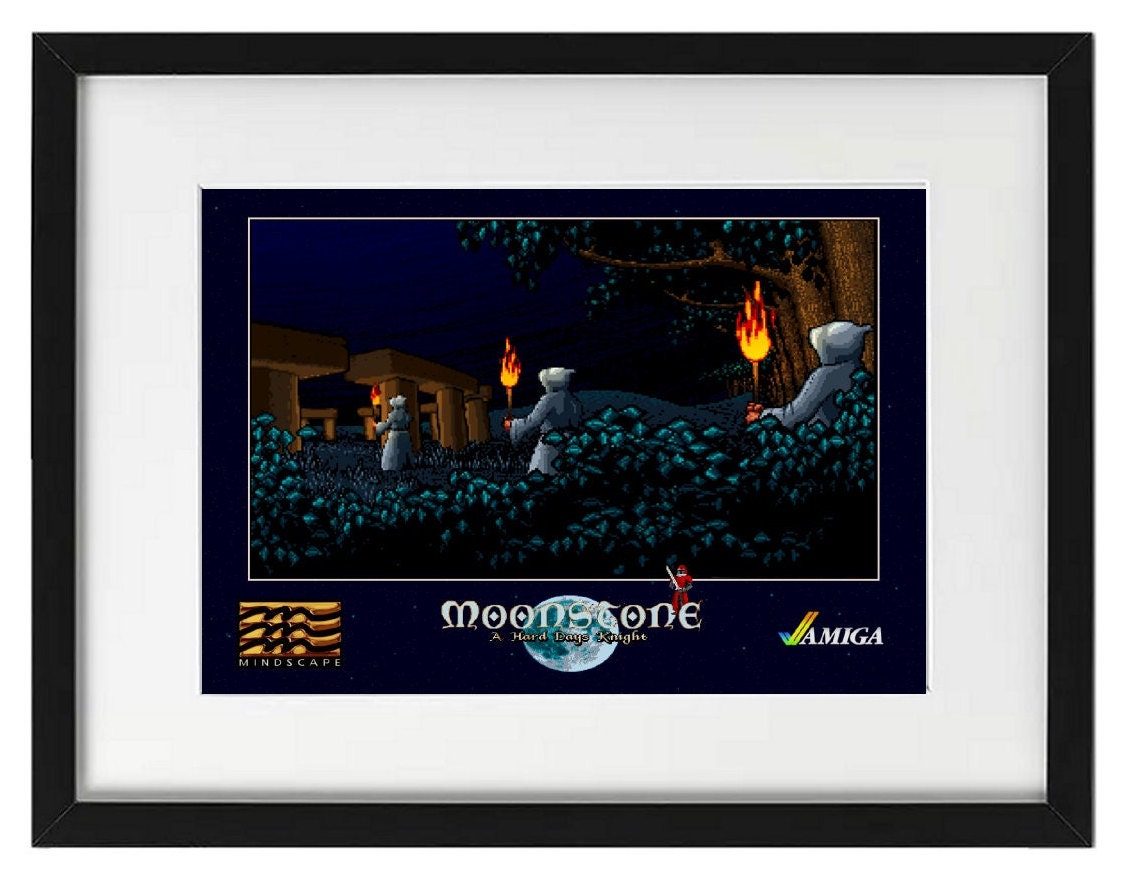 Moonstone Amiga Game Poster, A3 Size (16.5x11.7in) Print. Retro Gaming ...