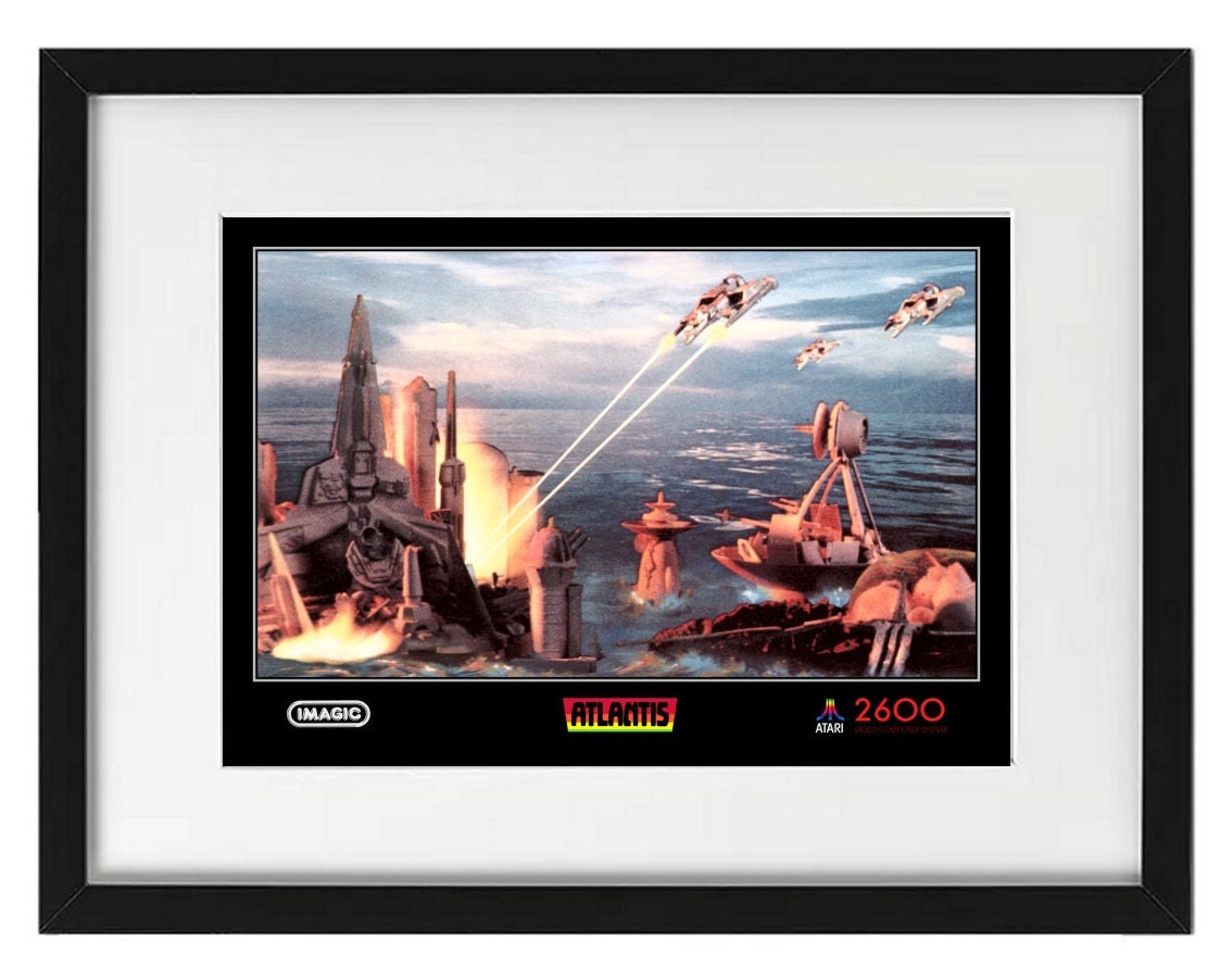 Atlantis Atari 2600 Poster A3 Size (16.5x11.7in) Print. Classic Retro ...