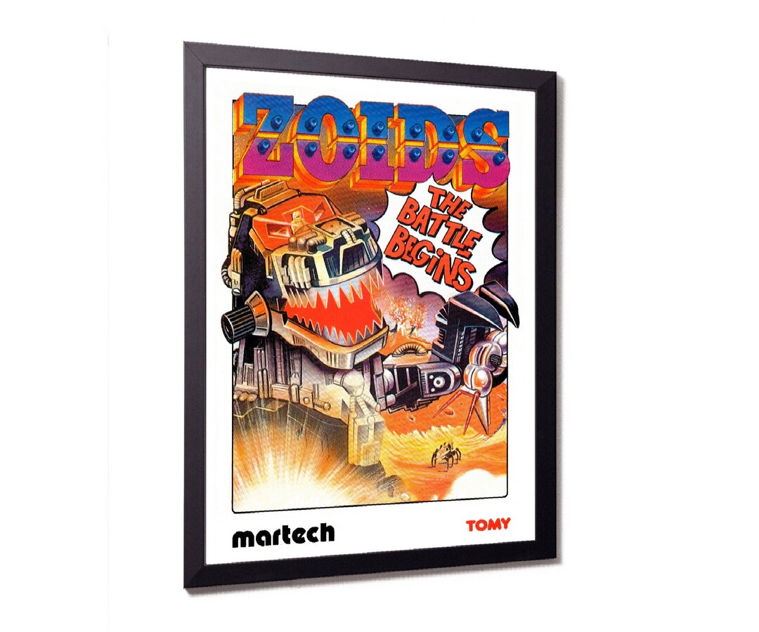 Zoids the Battle Begins Retro Video Game Poster, A3 Size (16.5x11.7in ...