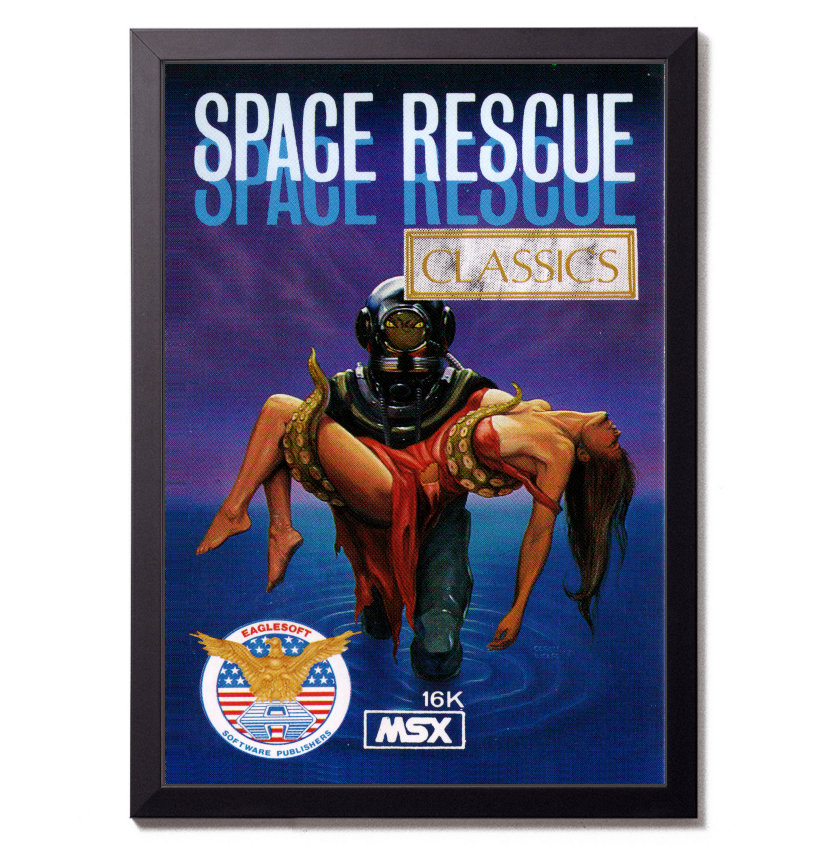 Retro Video Games Poster A3 Size 16.5x11.7in. Space Resuce. - Etsy