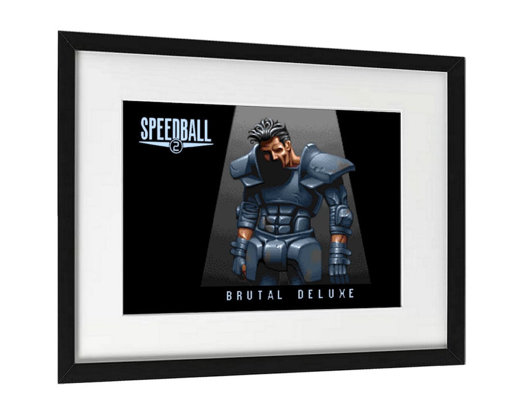Amiga Game Speedball II Poster, A3 Size (16.5x11.7in) Retro Gaming Wall ...
