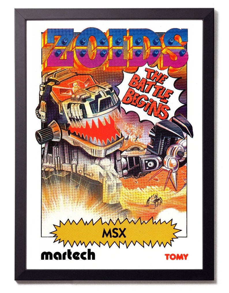 Zoids the Battle Begins Retro Video Game Poster A3 Size - Etsy