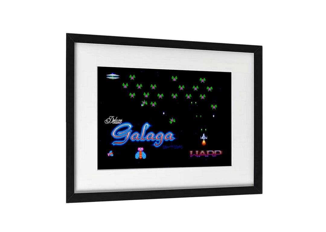 Deluxe Galaga Amiga Game Poster, A3 Size (16.5x11.7in). Retro Gaming ...