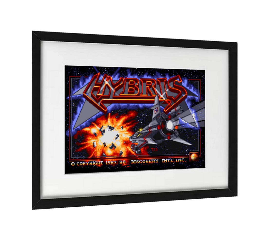 Amiga Retro Gaming Poster, Amiga Game Hybris, A3 Size (16.5x11.7in ...