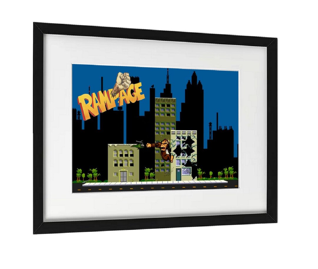 Rampage Poster A3 Size (16.5x11.7in) - Classic Retro Arcade Gaming ...