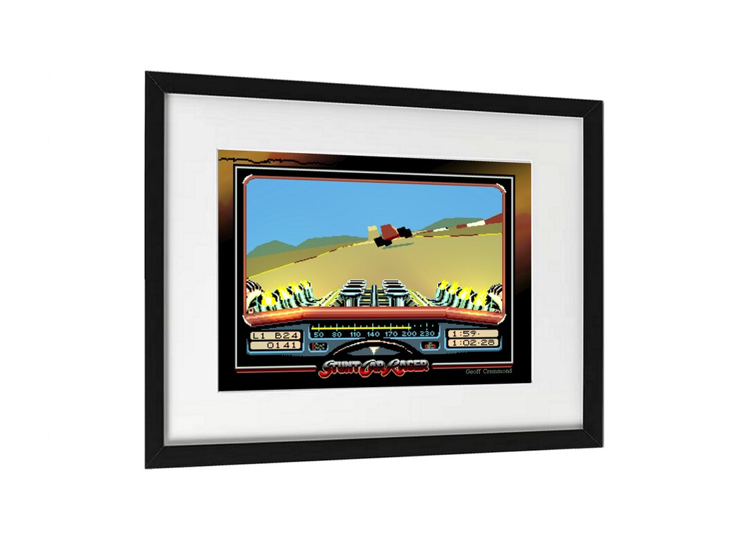 Stunt Car Racer Amiga Game Poster, A3 Size (16.5x11.7in) Print. Retro ...