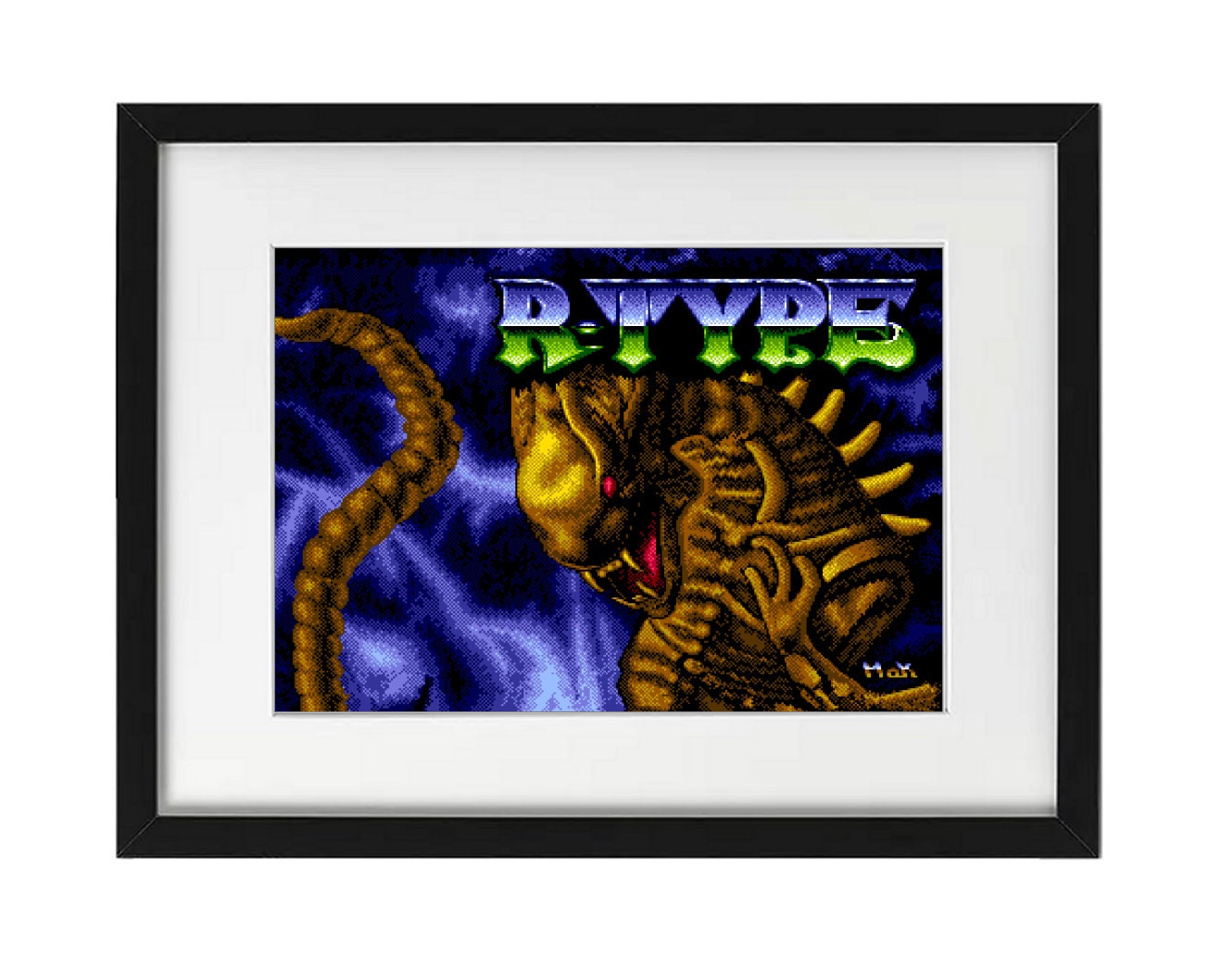 R-type Retro Game Poster, A3 Size (16.5x11.7in) Print. Wall Art Deco ...
