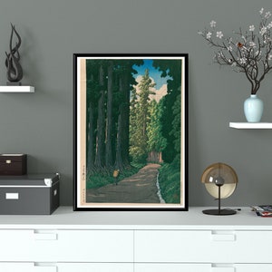 Road to Nikko Poster Vintage Japanese Ukiyo-e Woodblock Art Print - Etsy