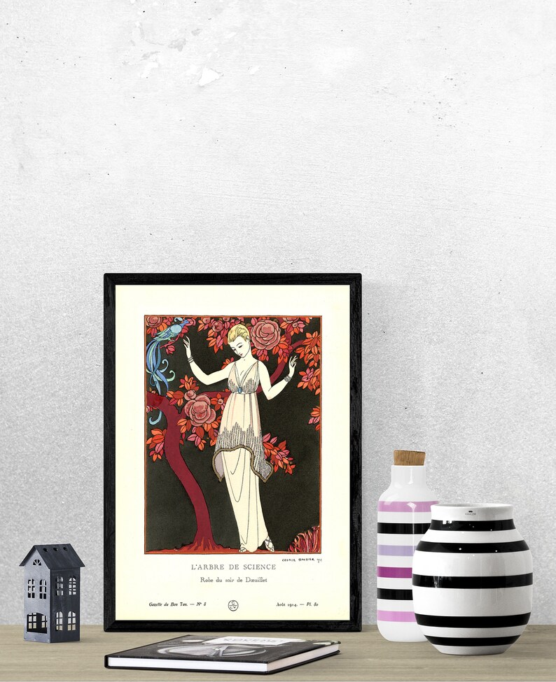 Vintage French Art Deco Posters Set Of 2 Art Deco Illustrations Magazine Covers French Fashion