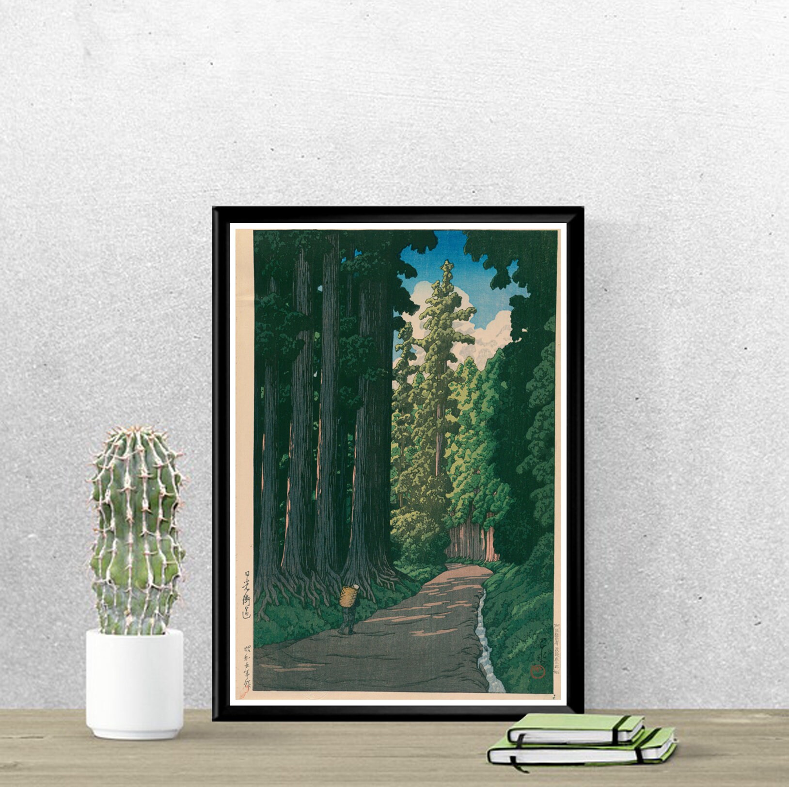 Road to Nikko Poster Vintage Japanese Ukiyo-e Woodblock Art Print - Etsy