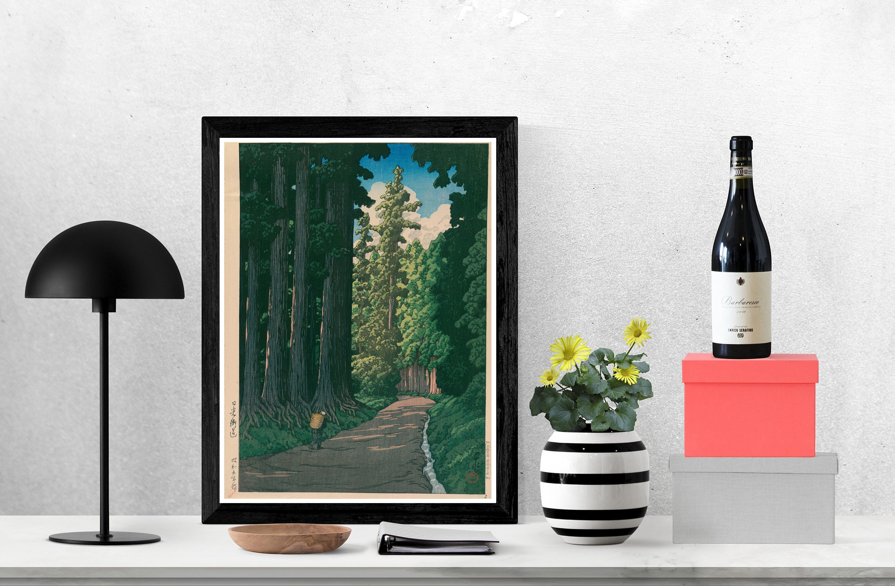 Road to Nikko Poster Vintage Japanese Ukiyo-e Woodblock Art Print - Etsy