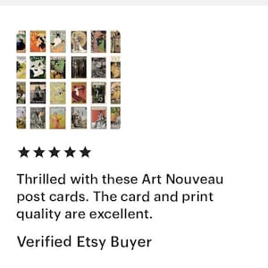 Art Nouveau Postcards Set of 12, Vintage Jugendstil Prints, Jugend ...