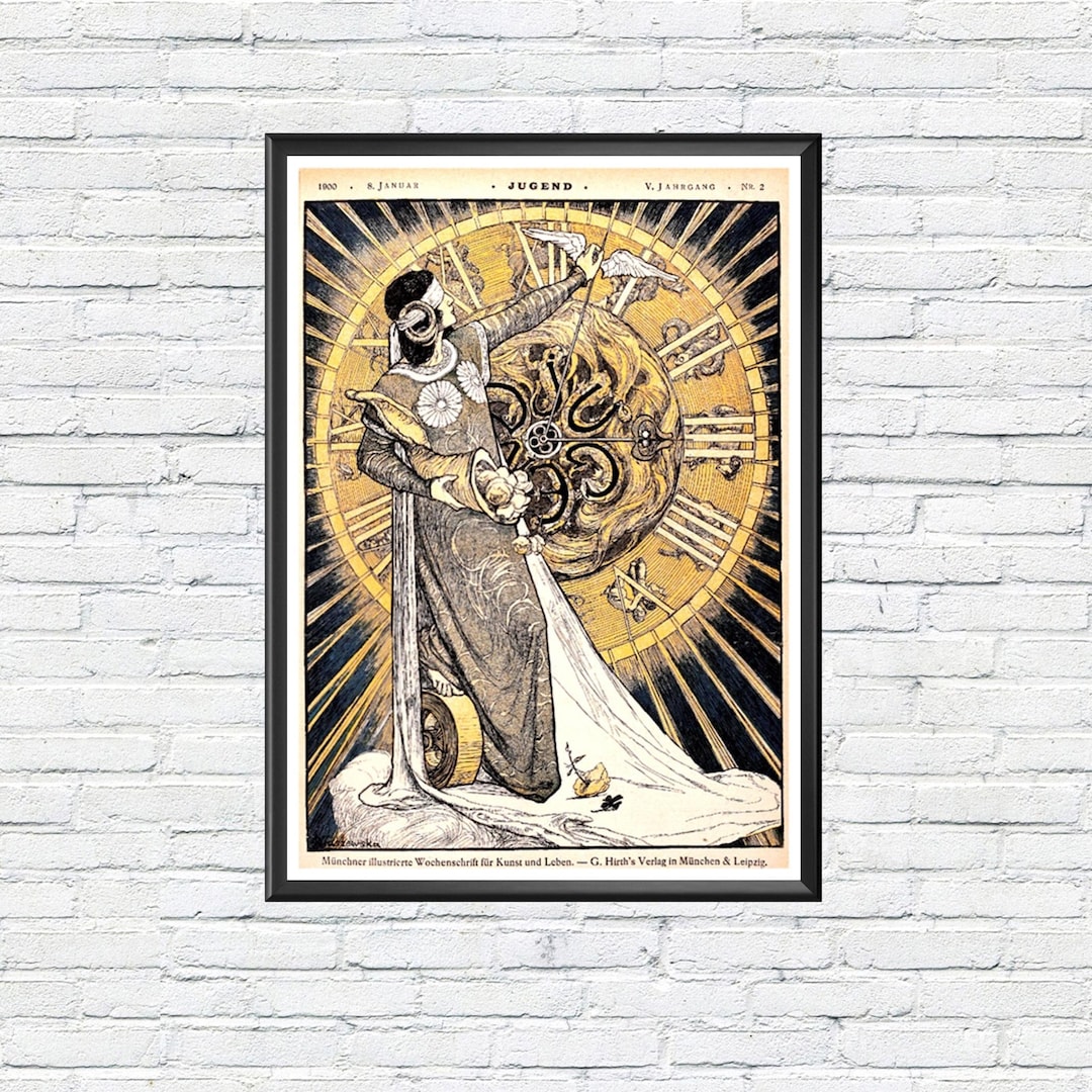 Jugend Magazine Cover Art Nouveau Print: German Illustration - Etsy UK