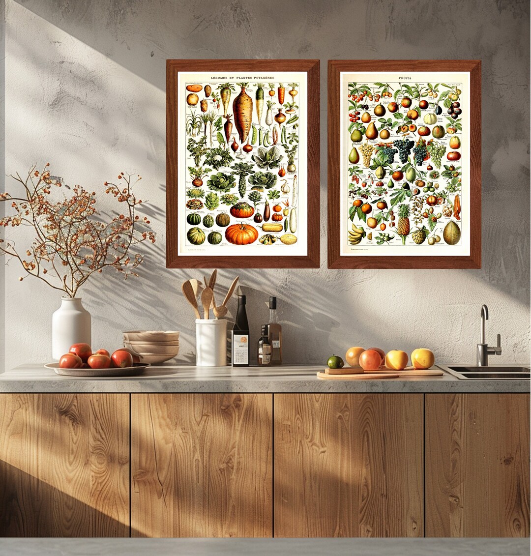 Fruit and Vegetables Posters - Vintage Botanical Prints by Adolphe ...