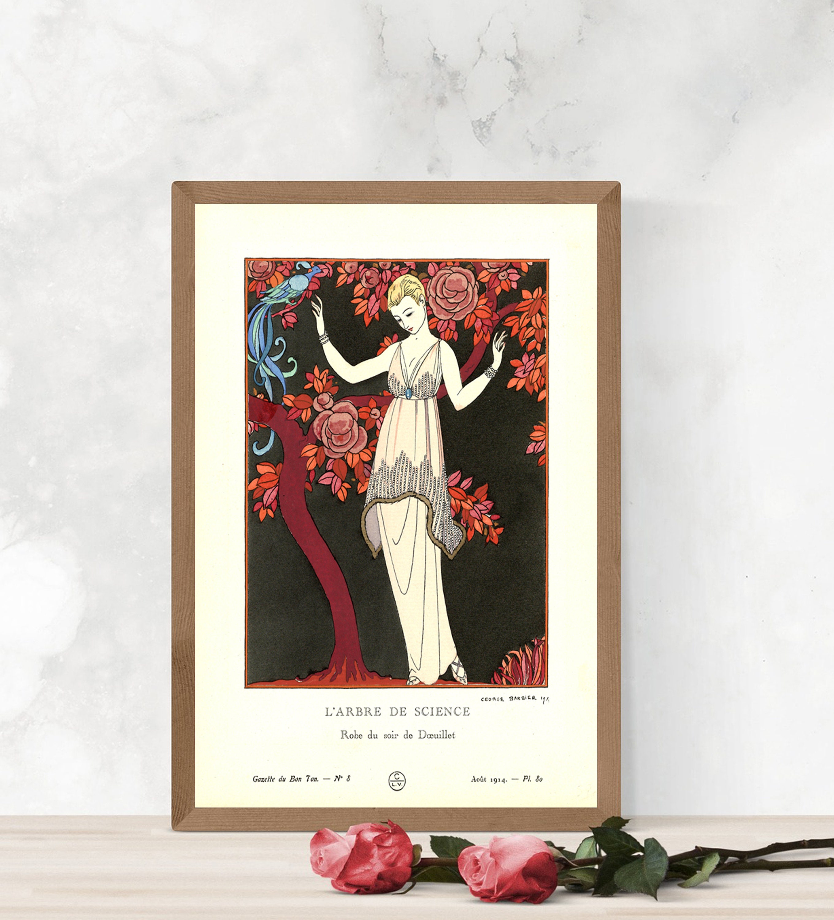 Vintage Art Deco Poster Set of 6 Retro Fashion Magazine Covers Art Deco ...