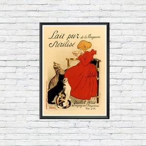 Set of 3 Vintage Prints, French Food & Drink Posters by Théophile ...