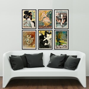 Set of 6 Vintage Jugend Theater and Ballet Posters, Art Nouveau ...