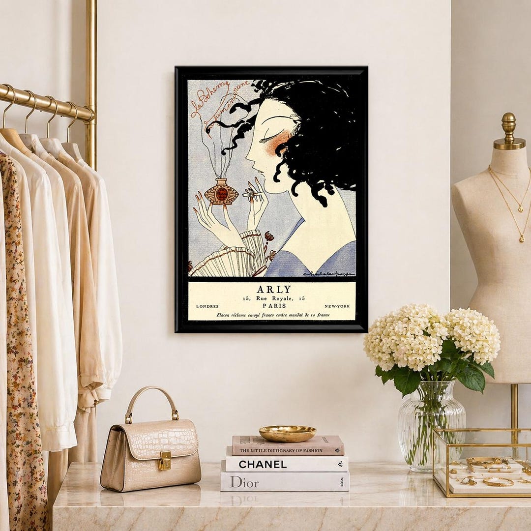 Vintage Perfume Poster, Gazette Du Bon Ton 1921 Art Deco Print, Retro ...