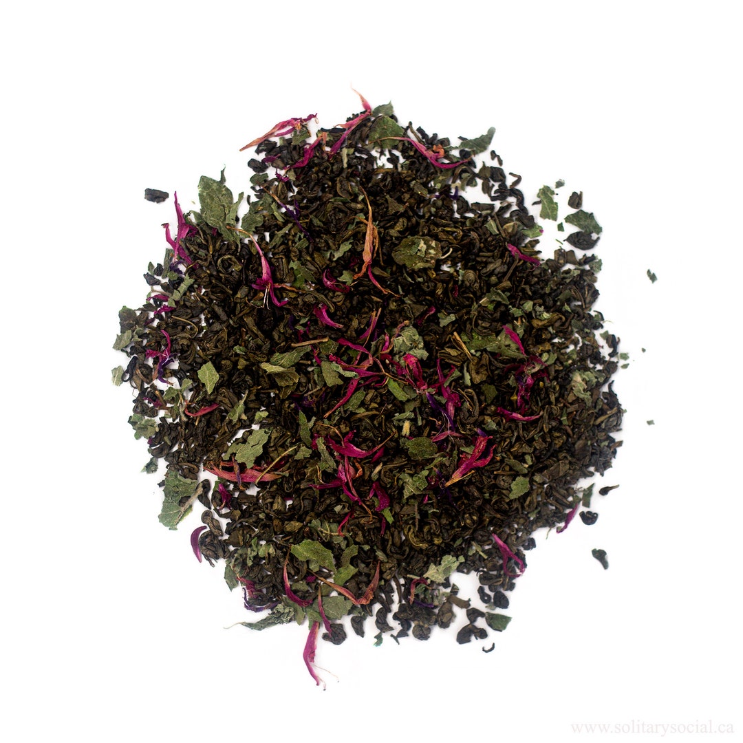Calm Refreshing Mint Organic Green Tea - Etsy