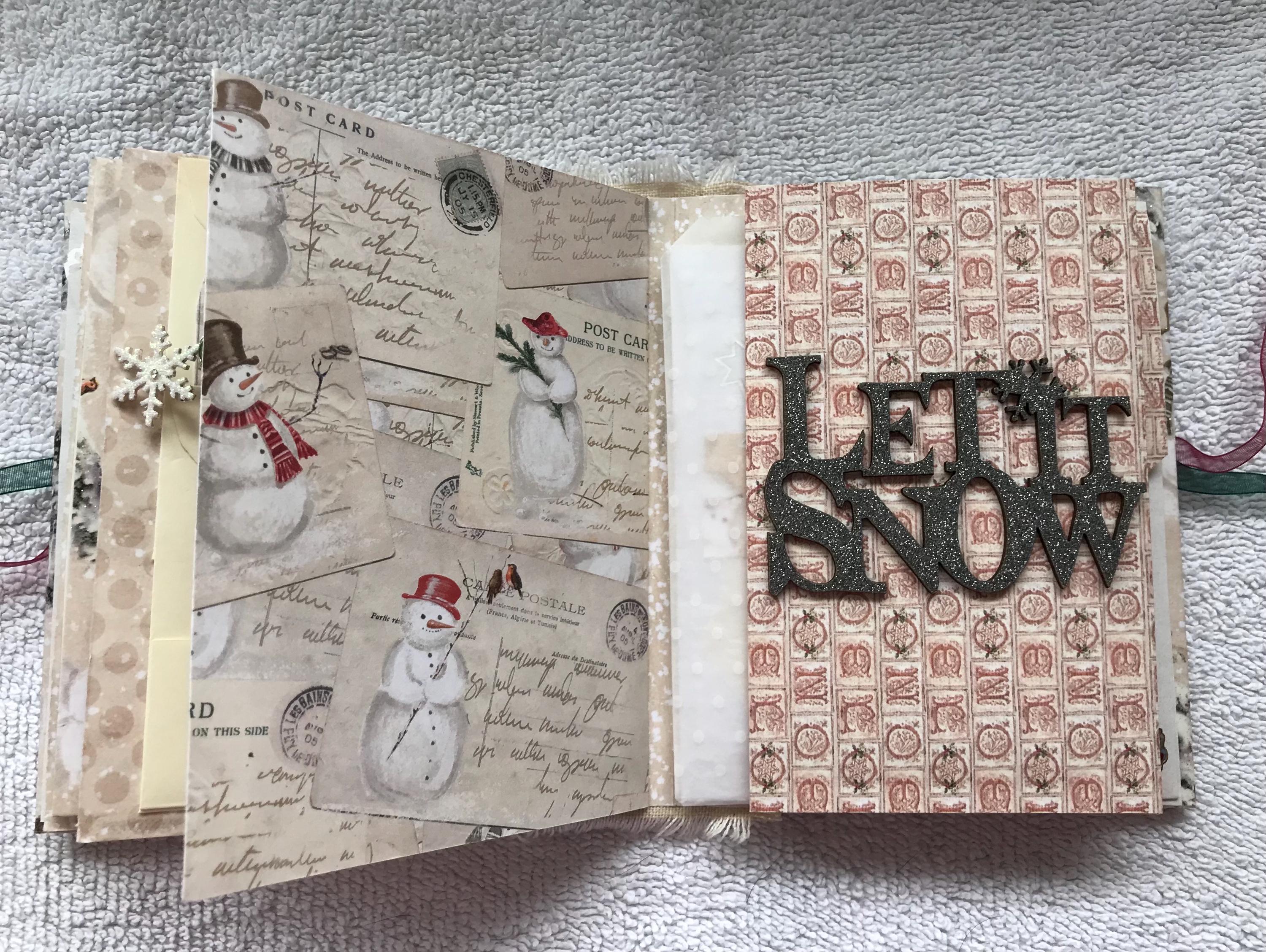 Mini Snowman Junk Journal - Etsy